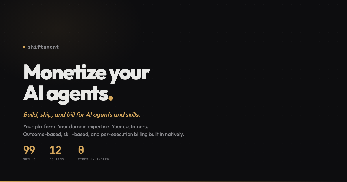 Getting Started with shiftagent — shiftagent guides
